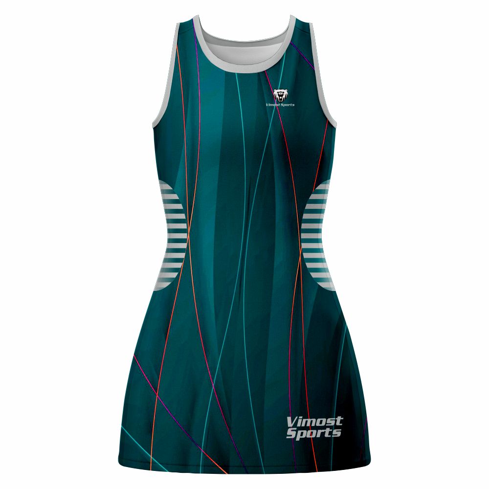 China custom A-line netball dress manufacturers, custom A-line netball ...